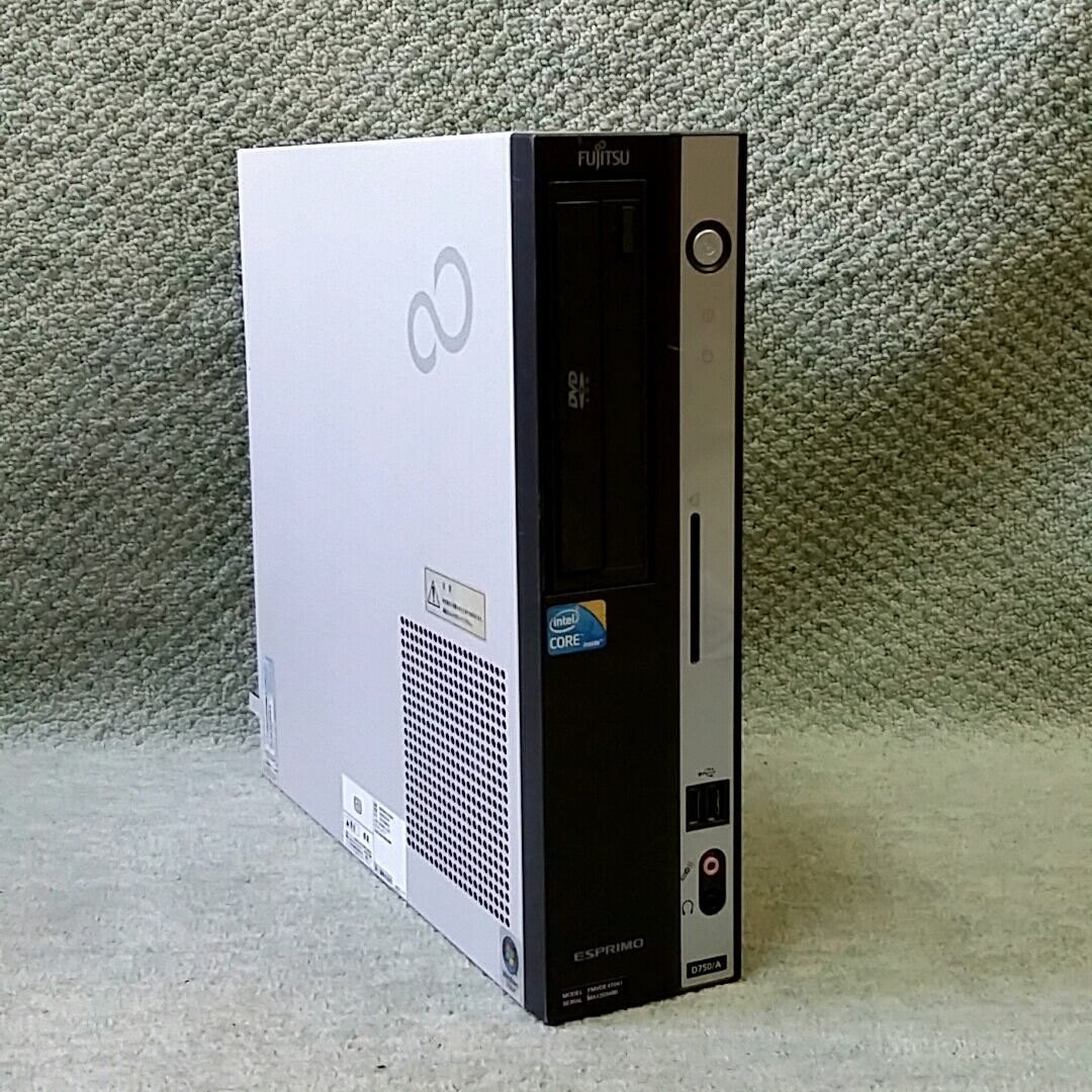 富士通 D750/A FMVDE4T041 Core i5-680 3.60GHz/メモリ2GB/HDD160GB/DVD/office ...