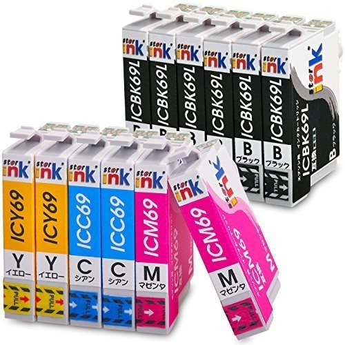 12本セット エプソン IC69 EPSON 互換 インクカートリッジ IC4CL69 2セット ICBK69L ICチップ付(エプソン)｜売買されたオークション情報、yahooの商品情報を ...