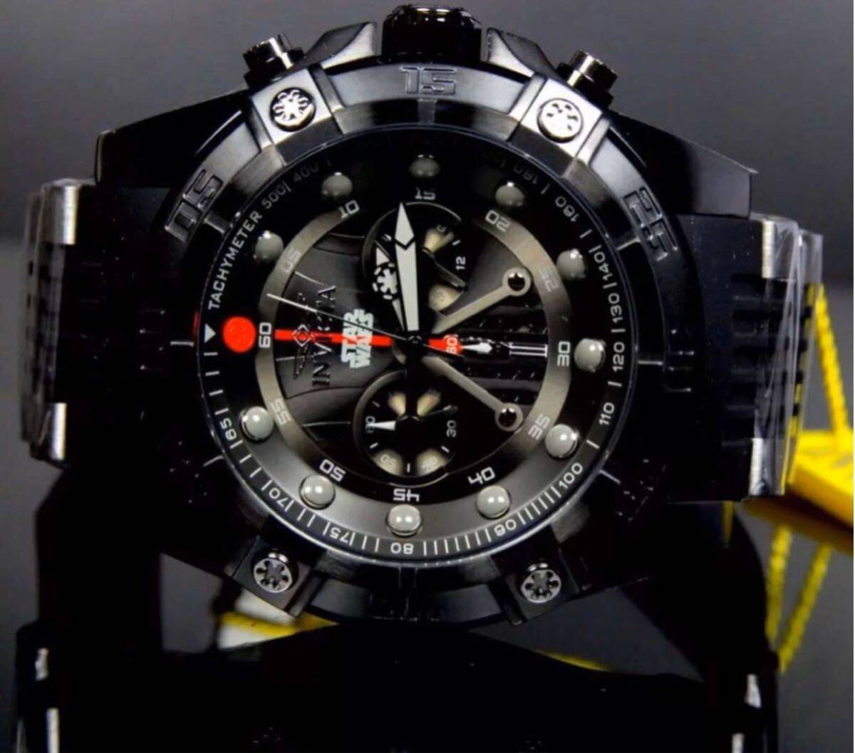 定価16万 インビクタ 26497 スターウォーズ ダースベイダー クロノグラフウォッチ 腕時計 ブラック プレミア INVICTA ダース ...