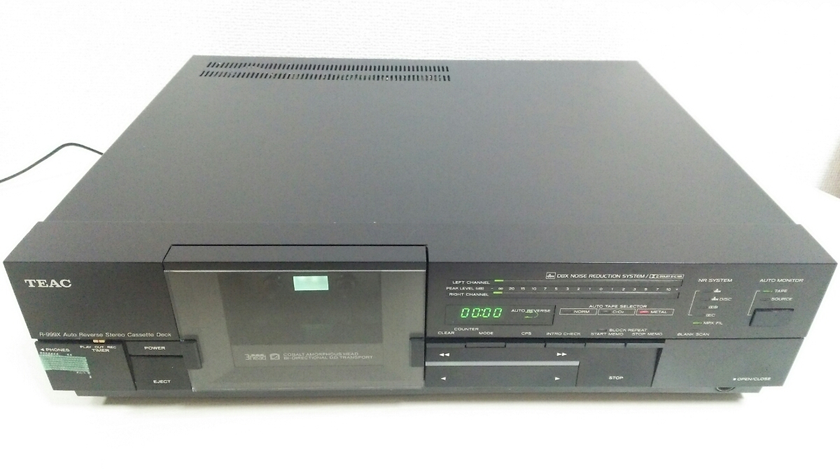 倉庫整理 ジャンク TEAC ティアック 3ヘッド ステレオカセットデッキ R-999X その② Auto Reverse Stereo ...