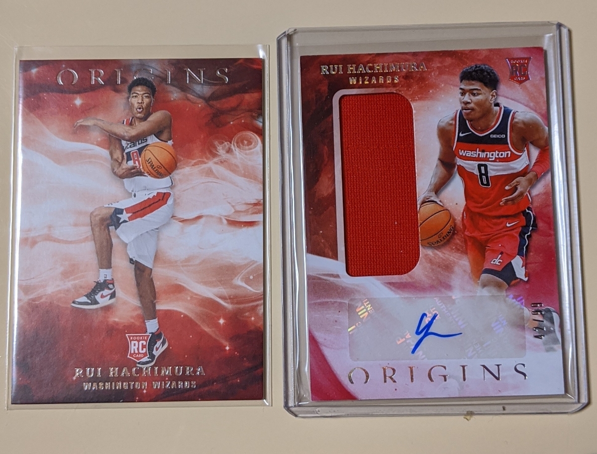 八村塁 rui hachimura rc jersey auto /99 base card 2枚セット 2019-20 panini nba ...