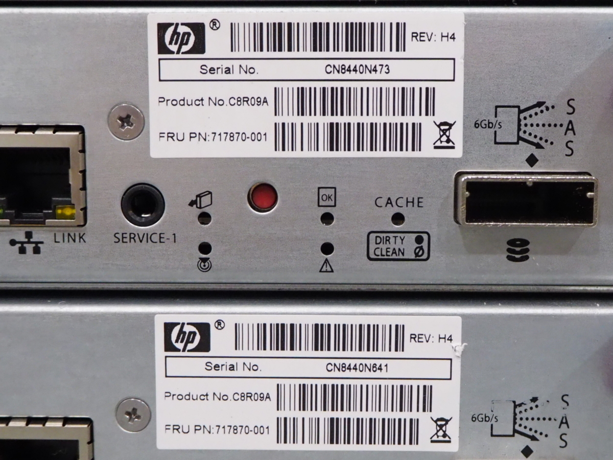 G4 HP MSA 2040 SAS Dual Controller LFF Storage C8R09A×2(HP、コンパック)｜売買された ...