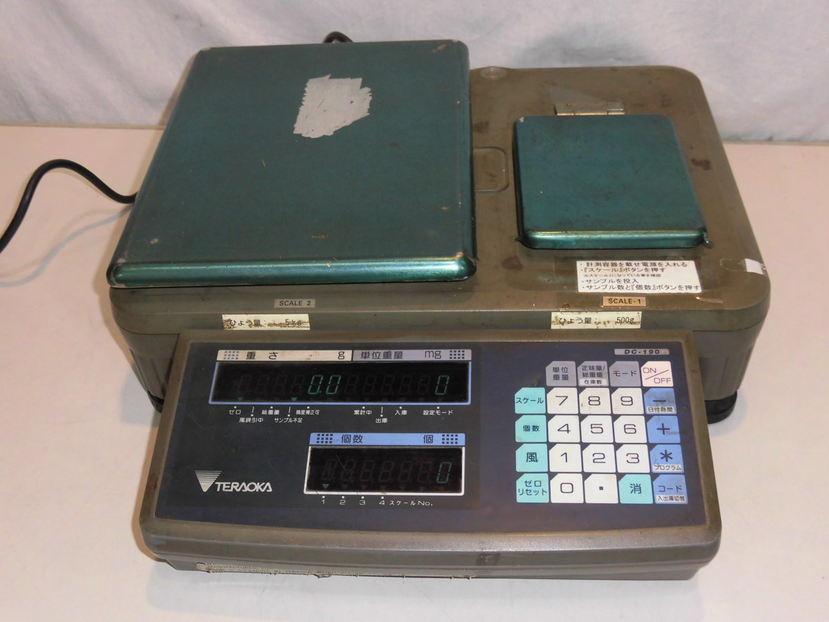 TERAOKA 寺岡精工 電気抵抗線式はかり DC-190 S-X デジタルカウンティングスケール 現状(はかり、スケール)｜売買されたオークション情報、yahooの商品情報をアーカイブ公開 ...
