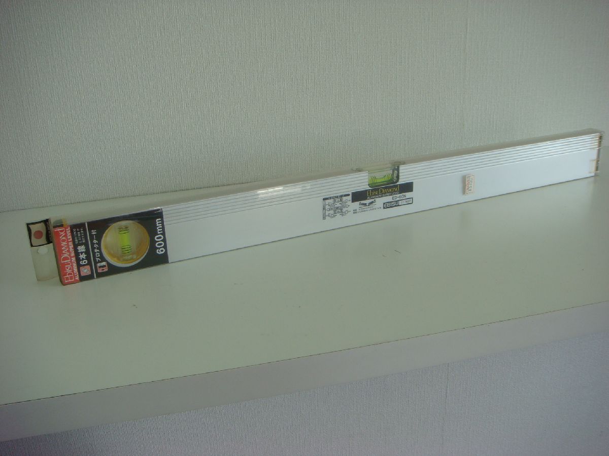 MB/B03EN-DA2 長期保管品 Ebisu Diamond 600mm 水平器 ED-60N アルミニウム スーパー レベル プロテクター付き シルバー(基準器、ゲージ)｜売買された ...