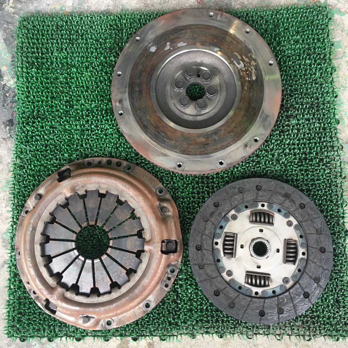 HCR32 純正 クラッチ クラッチカバー フライホイール セット プル式 スカイライン GTS R32 ECR33 RB20DET 5MT ...