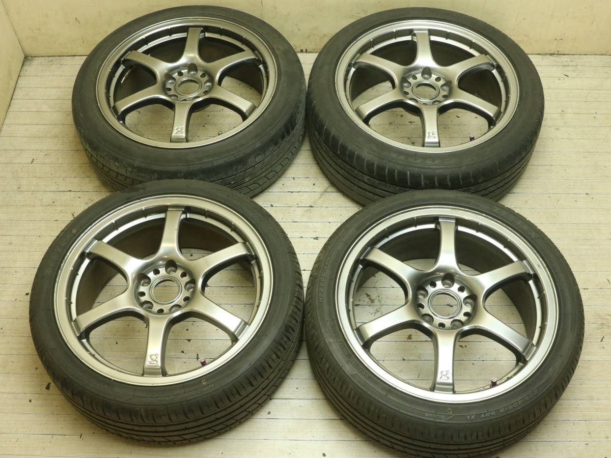 RAYS gramlights G/L 57 maximum 18×7.5J 225/40R18 225/45R18 PCD 114.3 5H レイズ グラムライツ 57 マキシマム RX-8 ...