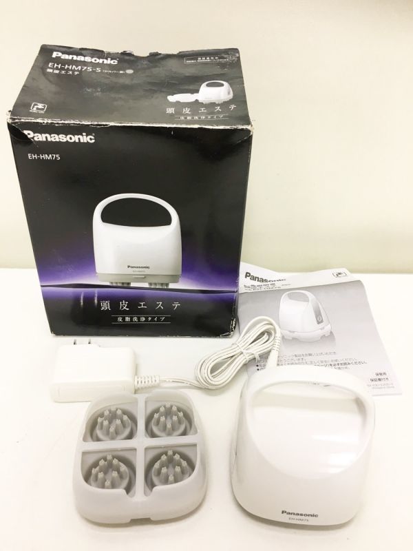 Panasonic パナソニック 頭皮エステ 皮脂洗浄タイプ マッサージ ヘアケア EH-HM75 通電確認済み I-20040450(ヘア ...