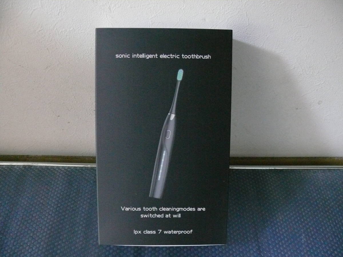 アウトレット品 電動歯ブラシ 歯ブラシ ハブラシ DFHT 音波歯ブラシ 充電式 ブラック ソニック IPX7防水 替えブラシ6本 F-7 ...