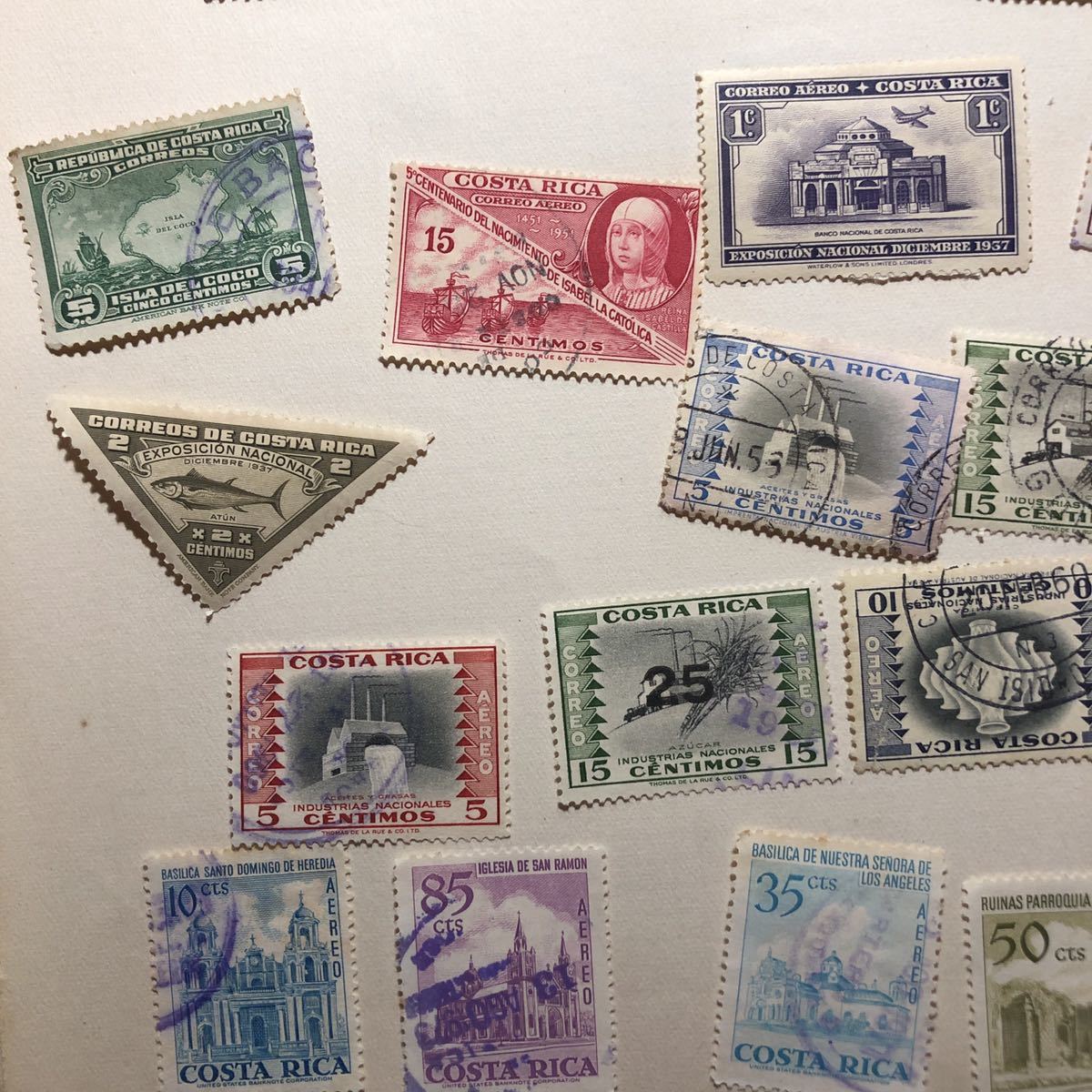 0014 世界古切手 外国古切手 南アメリカ コスタリカ切手 1900年から1960年代ま 35枚 あり 現状渡し(南アメリカ)｜売買されたオークション情報、yahooの商品情報をアーカイブ ...
