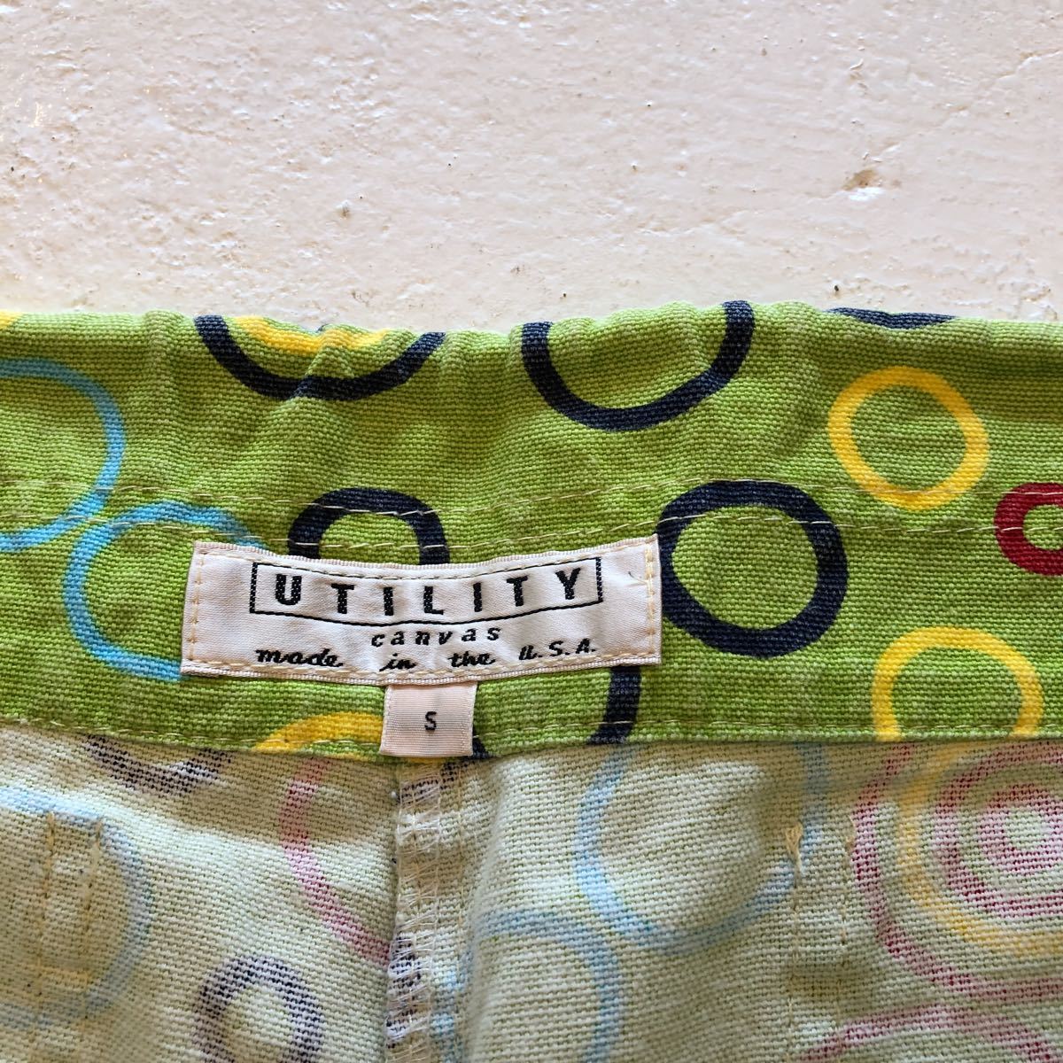 UTILITY CANVAS ユーティリティー キャンバス 総柄 ショートパンツ ショーツ ライトグリーン USA製 ub-684(Sサイズ)｜売買されたオークション情報、yahooの商品情報 ...