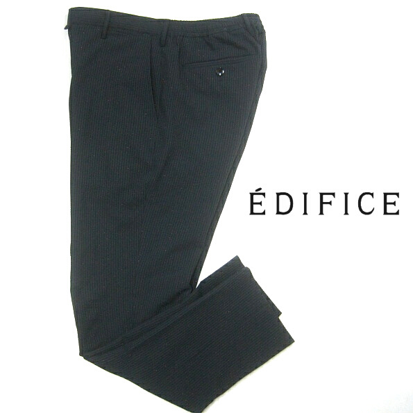 定価1.5万 エディフィス 春夏 シアサッカー イージーパンツ スラックス テーパード EDIFICE 48 Lサイズ ネイビー グレー(ボトムス)｜売買されたオークション情報、yahooの ...