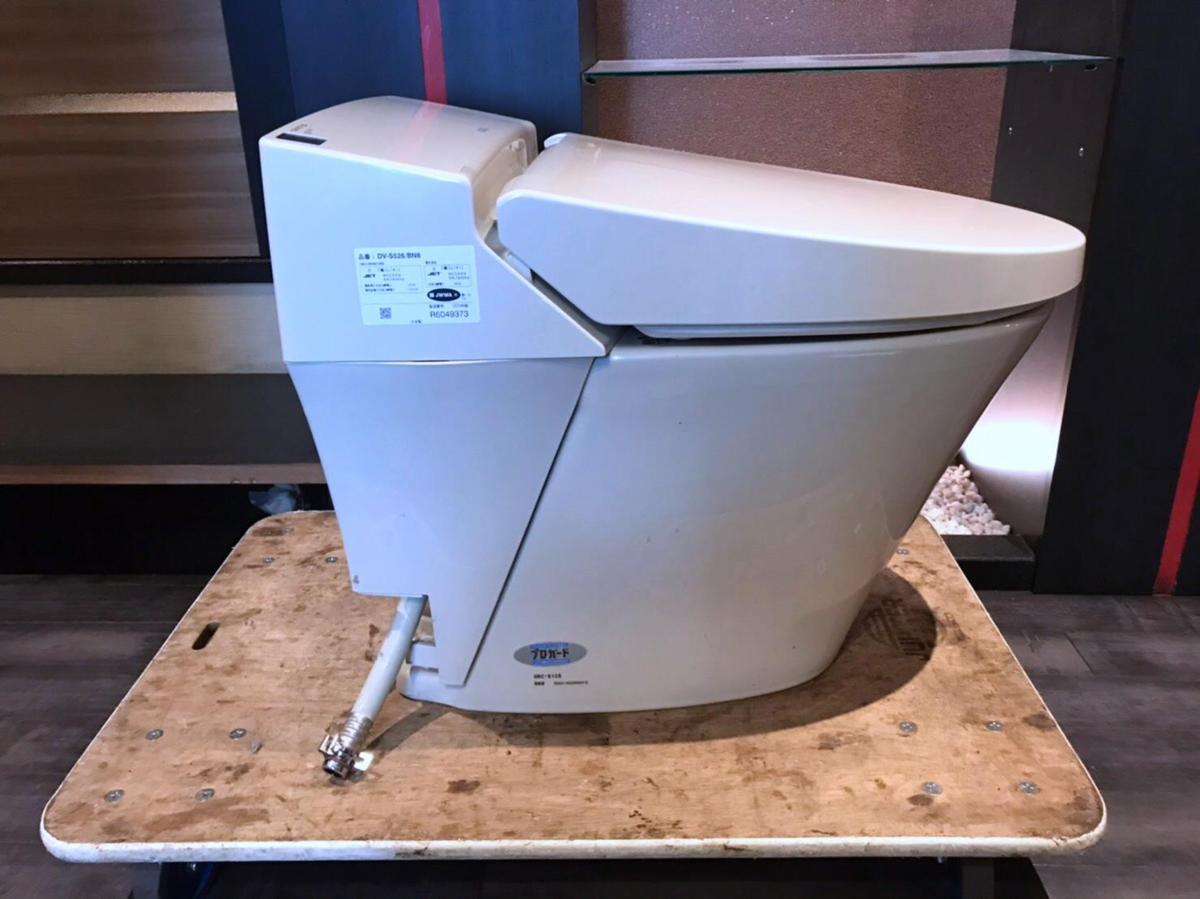 綺麗 リクシル/LIXIL シャワートイレ一体型便器 サティスSタイプ DV-S526/BN8 オフホワイト プラズマクラスター 動作快調 ...
