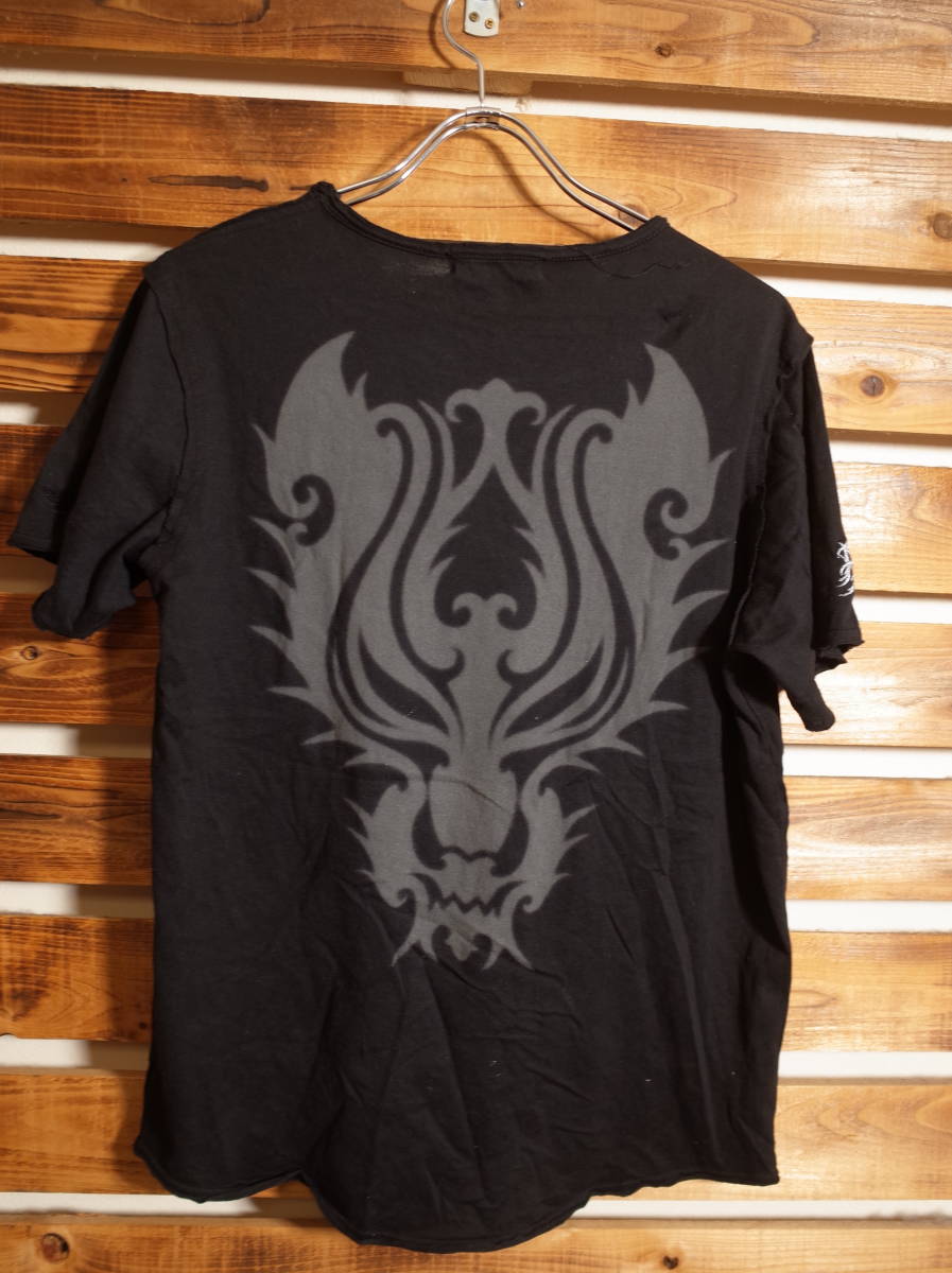 あ811 JUN MATSUI + TETSUYA NOMURA × ファイナルファンタジー7 半袖Tシャツ 黒 ブラック ネコポス220円 ...