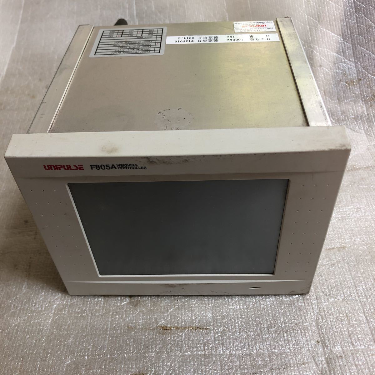 UNIPULSE F805AT グラフィックディスプレイ／タッチパネル型 オールインワンタイプ ウェイングインジケータ(タッチパネル)｜売買さ ...