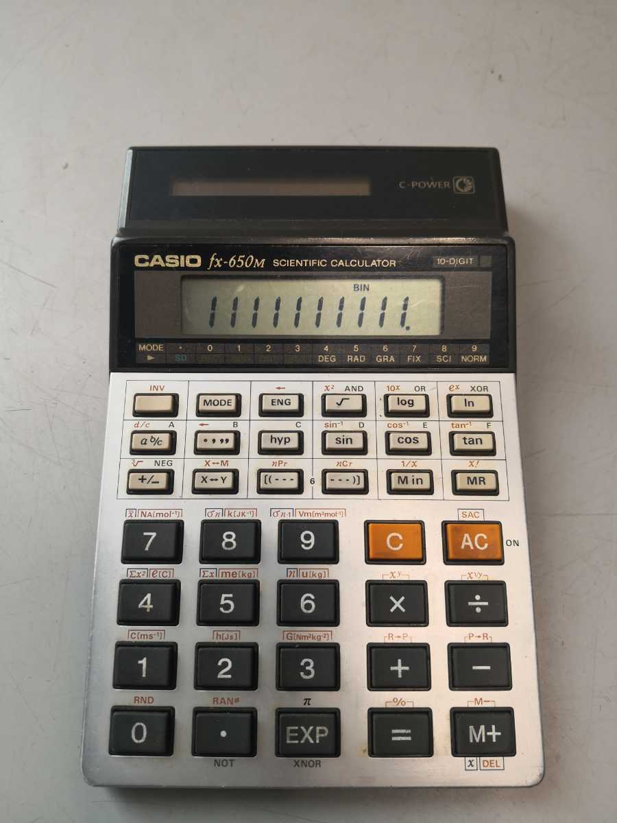 CASIO カシオ 関数電卓 計算機 fx-650M アンティーク ジャンク 送料370円(カシオ)｜売買されたオークション情報、yahooの ...