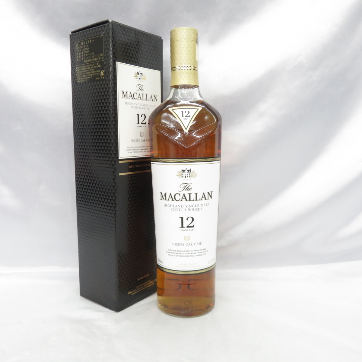 未開栓 The MACALLAN ザ マッカラン 12年 シェリーオークカスク ウイスキー 700ml 40% 箱あり 10604306 ...