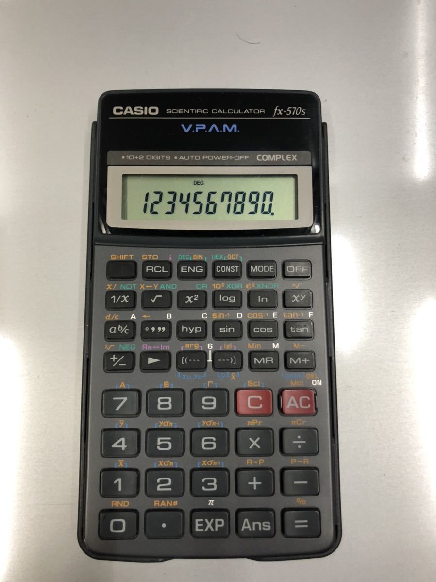 CASIO fx-570s V.P.A.M. 関数電卓 電卓 カシオ(カシオ)｜売買されたオークション情報、yahooの商品情報をアーカイブ ...