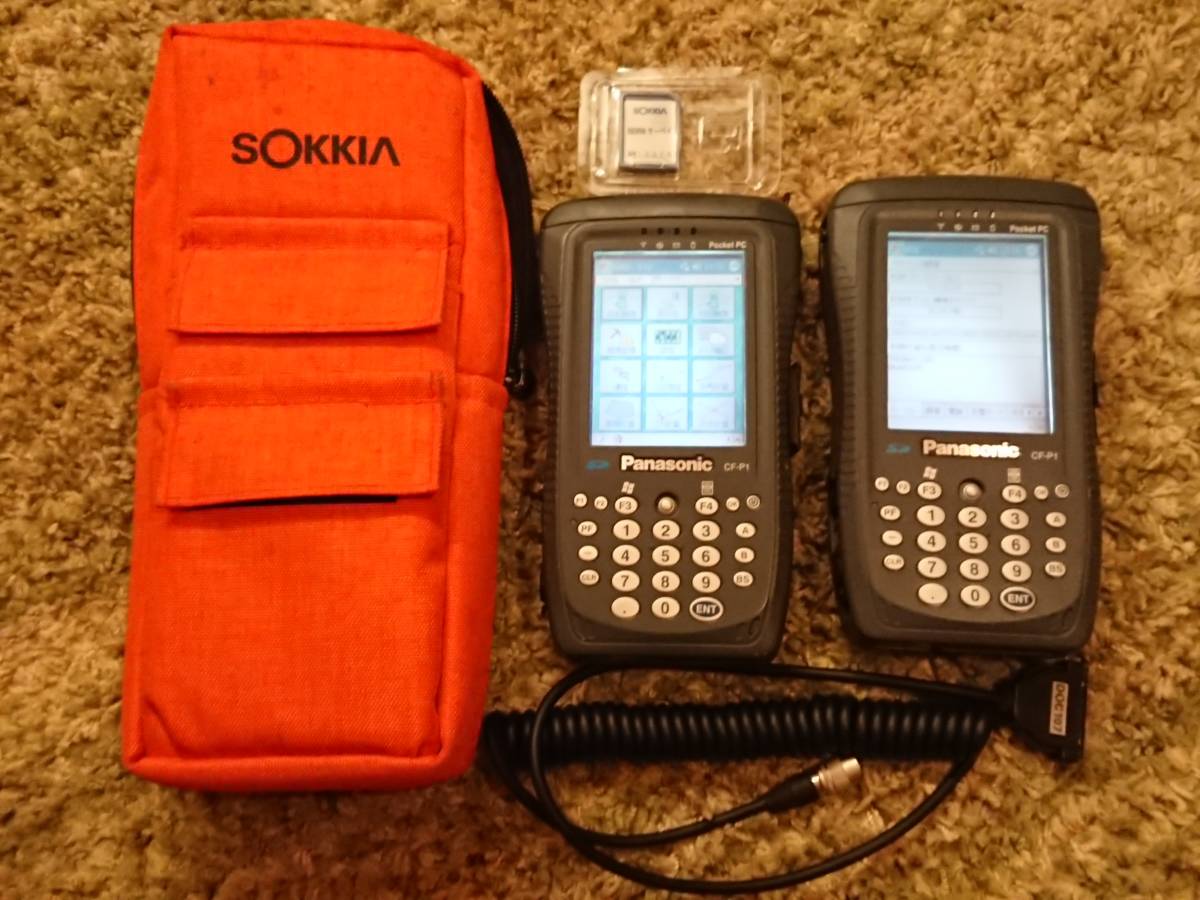 sokkia ソキア CF-P1 +予備機 SDR8サーベイ搭載 Bluetooth内臓 プログラムカード有 付属品完備(測量、角度計)｜売買 ...