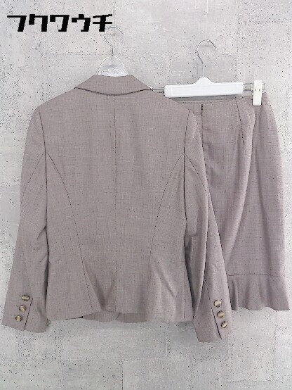 ESCADA エスカーダ 1B 膝丈 シングル スカート スーツ サイズ36 ブラウン レディース｜エスカーダ