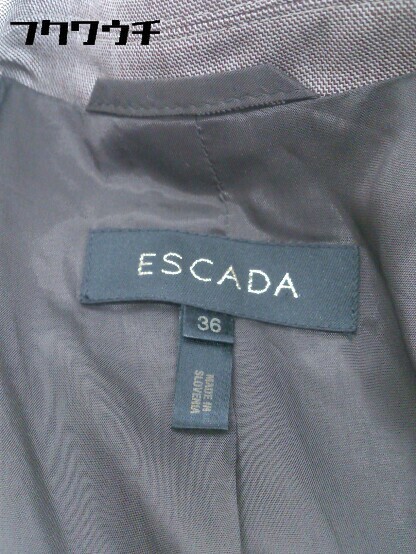 ESCADA エスカーダ 1B 膝丈 シングル スカート スーツ サイズ36 ブラウン レディース｜エスカーダ