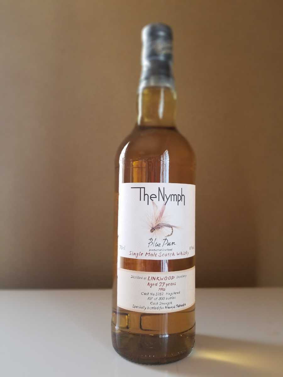 The Nymph Blue Dun ザ ニンフ ブルーダン リンクウッド1992 27年 For ハリーズ高岡 700ml(シングルモルト ...