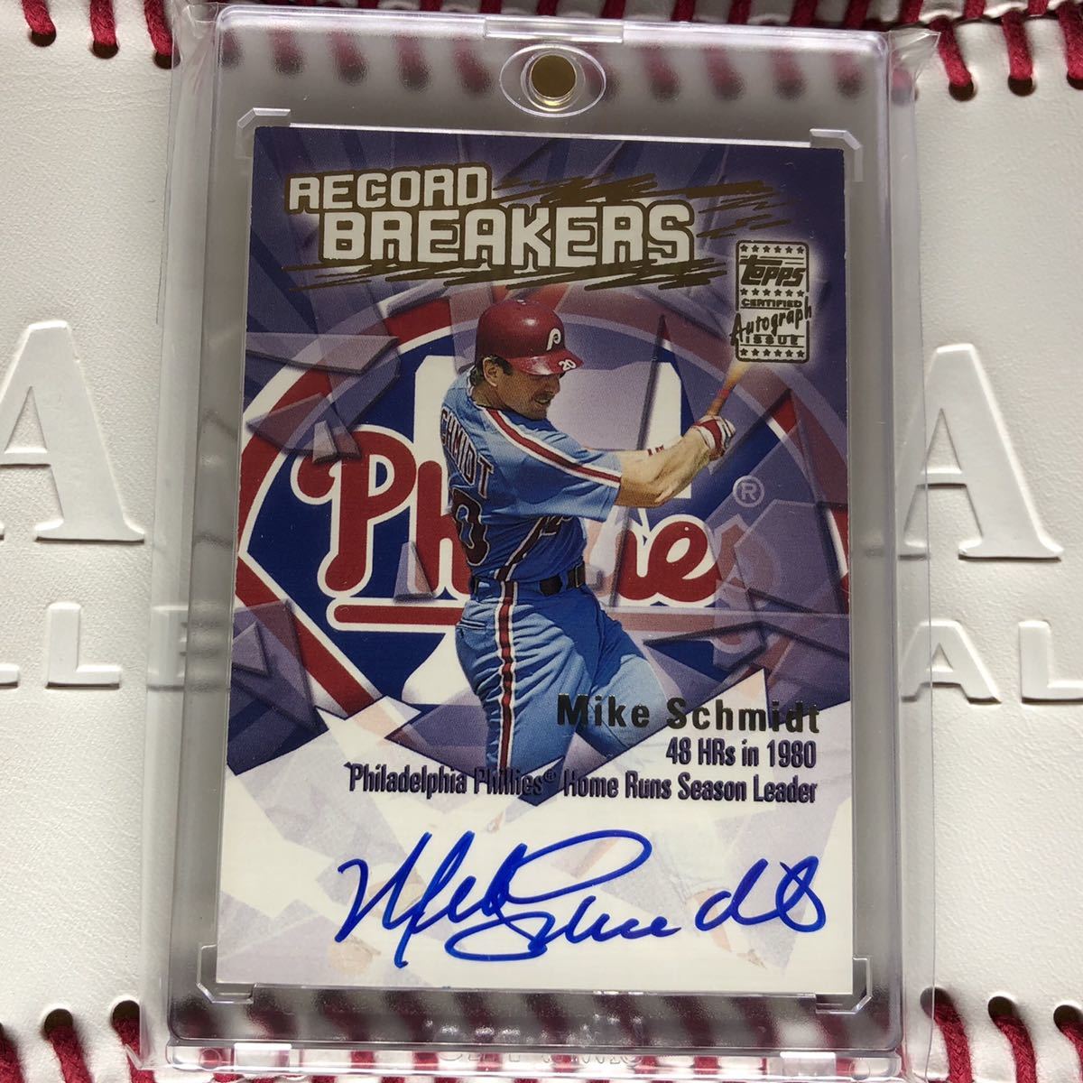 Mike Schmidt 2003 Topps Record Breakers Baseball Auto 直筆サインカード(Topps ...