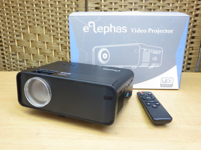 ELEPHAS 小型プロジェクター W13 LED 4200lm 1920×1080 内蔵スピーカー(本体)｜売買されたオークション情報、yahooの商品情報をアーカイブ公開 - オークファン ...