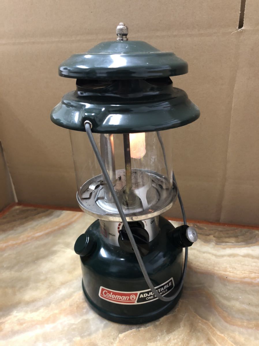 A1107-252 Coleman コールマン ADJUSTABLE ONE MANTLE 1 マントル MODEL 286-288 ランタン 1993年3月 点灯確認済み(ホワイトガソリン ...