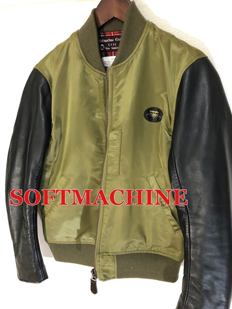 SOFTMACHINE ソフトマシーン/ レザーMA-1 ブルゾン 袖革 革ジャン/ メンズMサイズ(Mサイズ)｜売買されたオークション情報、yahooの商品情報をアーカイブ公開 ...
