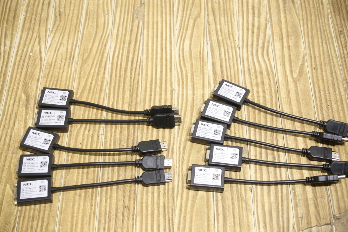 NEC純正 HDMI-VGA変換ケーブル PC-VP-BK07 VGA変換アダプタ 10本セット 岡山 発 A-5875j(モニタ)｜売買され ...