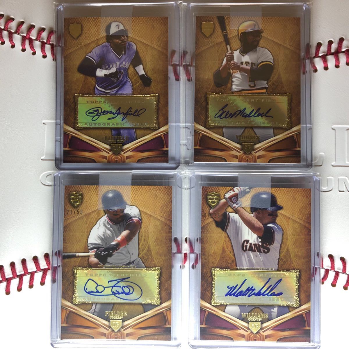 Jesse Barfield Bill Madlock Cecil Fielder Matt Williams 2013 Topps ...