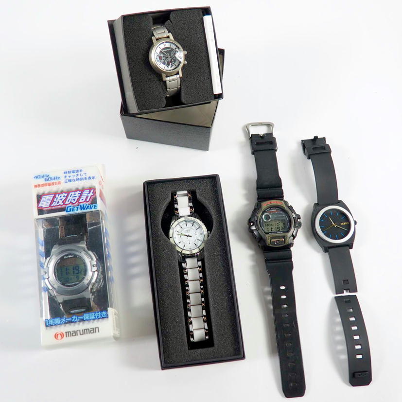 1円 ジャンク 腕時計 24点セット G-SHOCK GUCCI CASIO CITIZEN NIXONなど まとめ売り 79(アナログ ...