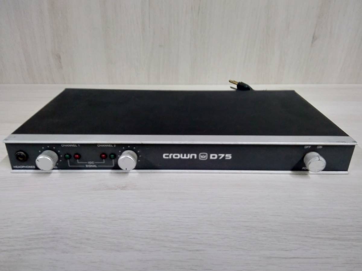 アンプ クラウン D-75 D75 パワーアンプ MADE IN USA 音出しOK 店舗受取可(クラウン)｜売買されたオークション情報 ...