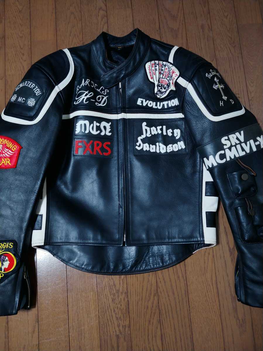 freedom leather カンパニー since 1956 srv mcmlvi ライダース ジャケット 革ジャン(Mサイズ)｜売買され ...