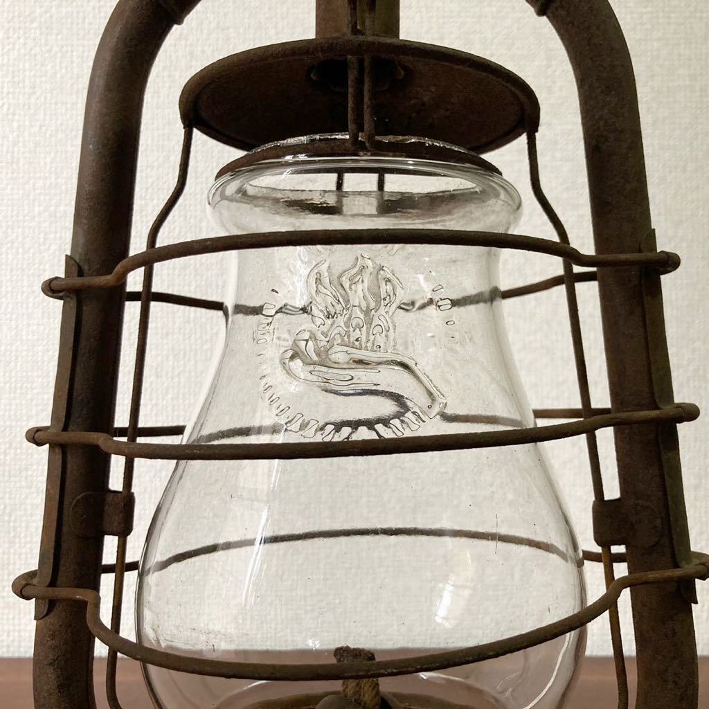 ヴィンテージ FEUERHAND Nr.323 オイルランプ フュアハンド ハリケーンランタン 大正 昭和レトロ アンティーク サビ ...