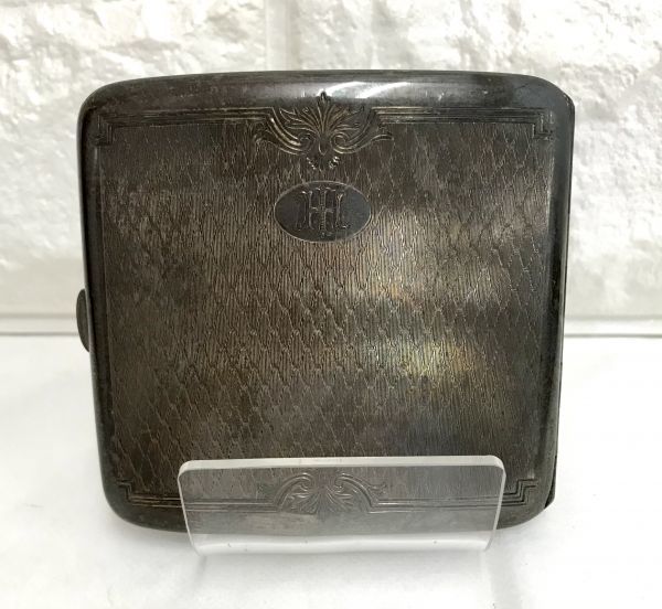 シガレットケース SILVER 0.950刻印 銀製 約90.2g 金工美術銀器シルバーsilver fah 11S536(銀製)｜売買されたオークション情報、yahooの商品情報をアーカイブ ...