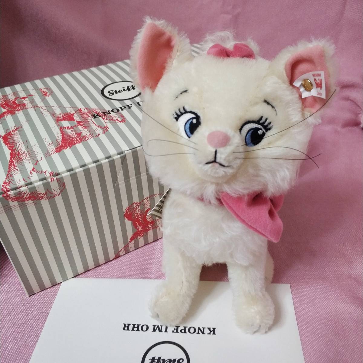 シュタイフ社テディベア Steiff シュタイフ 2020年 世界限定2000 おしゃれキャット マリー 21cm Steiff ...