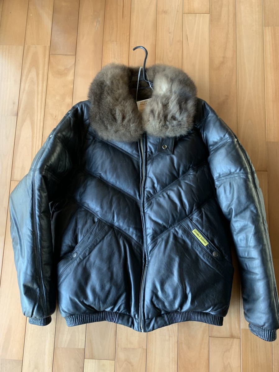 Double goose ダブルグース レザーダウンジャケット run dmc hip hop adidas(Lサイズ)｜売買された ...