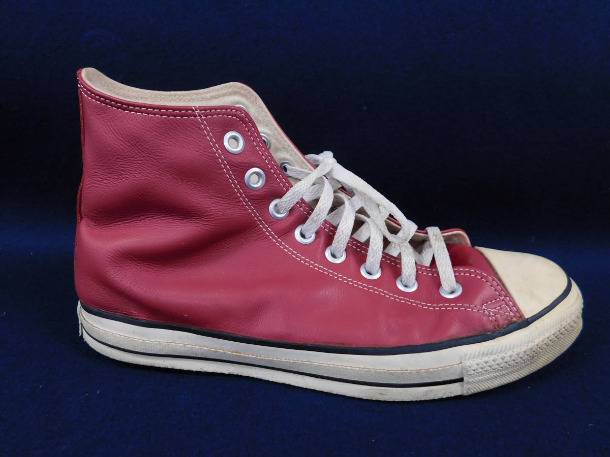 T02-0108 USA製 90年代 CONVERSE ALL STAR コンバース オールスター レザー MADE in USA ...