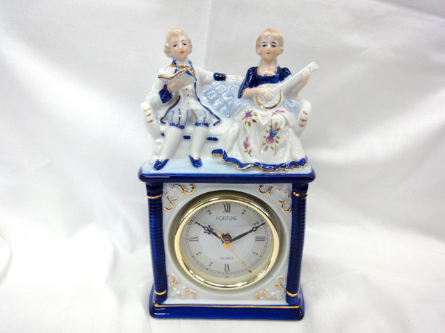 FORTUNE QUARTZ ROSEMARY 置き時計 ローズマリー 陶器 人形 高さ約23cm(電話機一般)｜売買されたオークション情報 ...