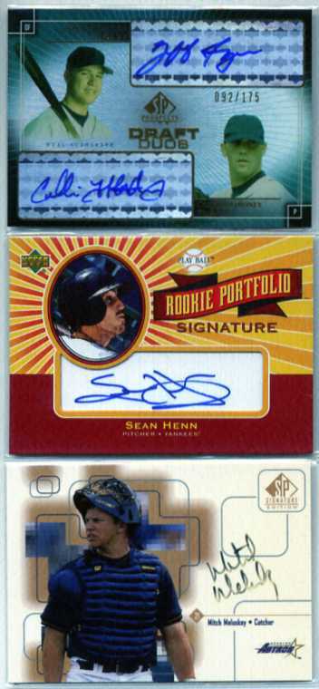 JEFFREY FRAIZIER & COLLIN MAHONEY / SEAN HENN / MITCH MELSKEY サイン薄 直筆 ...