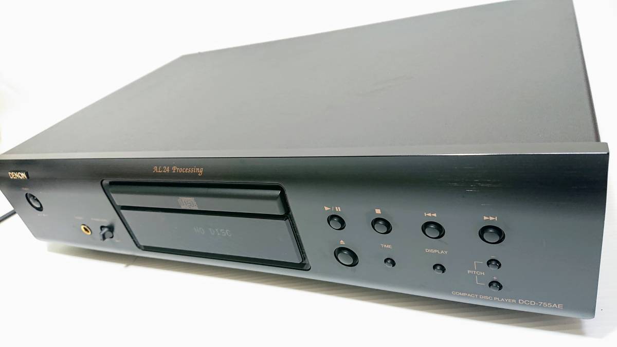 高音質 DENONデノン CDプレーヤー DCD-755AE AL24プロセッシング＋24ビットDAC ピックアップクリーニング済み ...