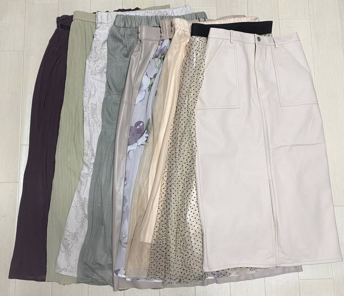 しまむら購入 スカート 9点セット サイズL dearful 2PINK ReinaHoshi(ロングスカート)｜売買されたオークション情報、yahooの商品情報をアーカイブ公開 ...