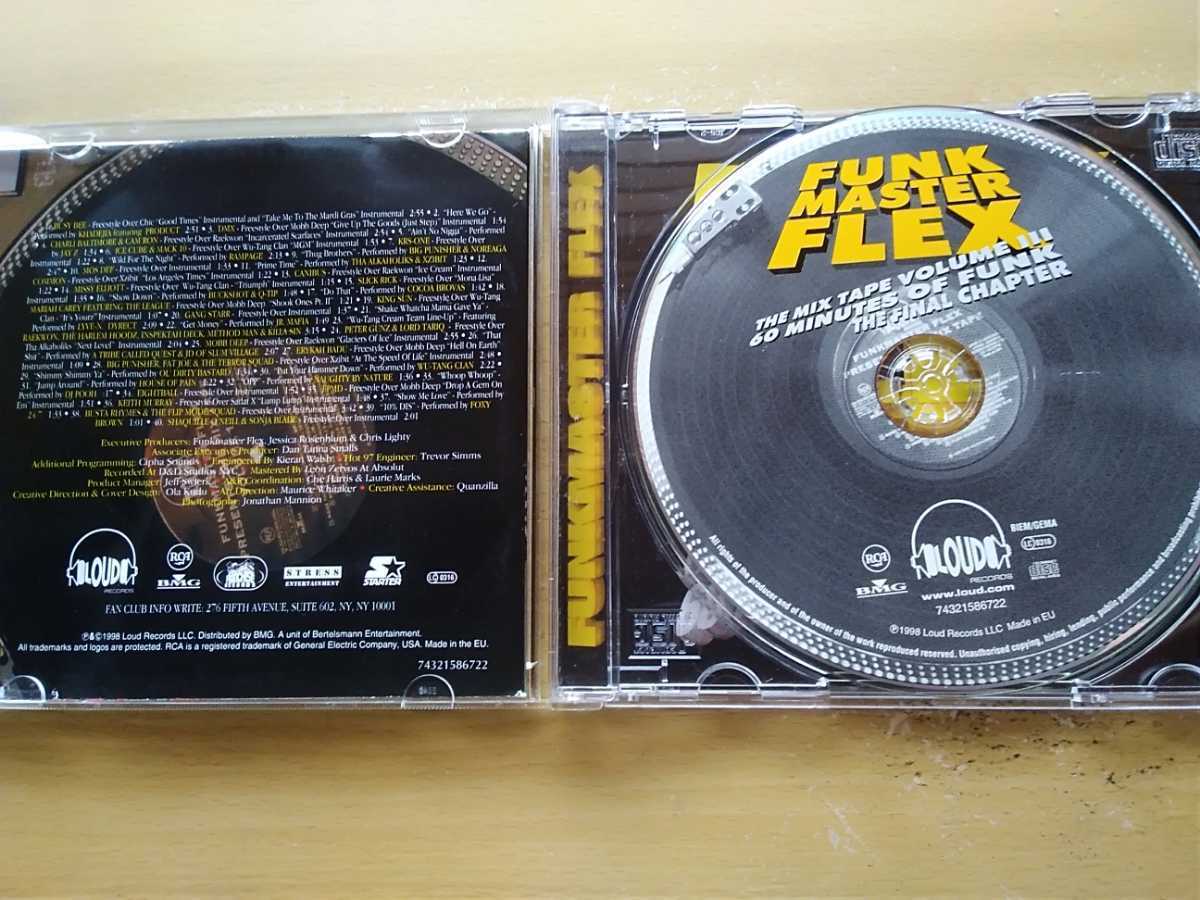 Funkmaster Flex 90s MIX CD/The Mix Tape Volume III 60 Minutes of Funk ...