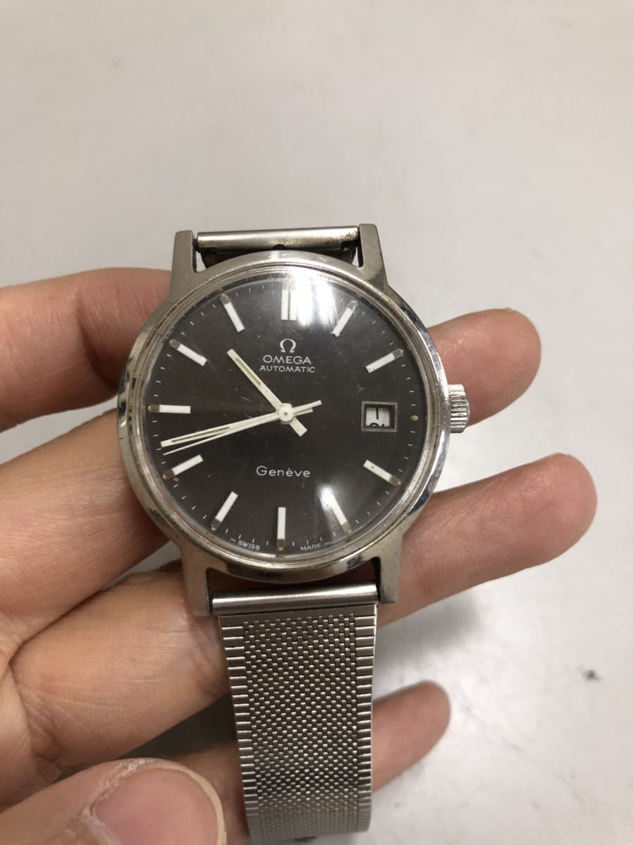 オメガ OMEGA Geneva ジュネーブ メンズ腕時計 自動巻き ベルト社外 Ref 1660098 cal 1981 稼動品(オメガ ...