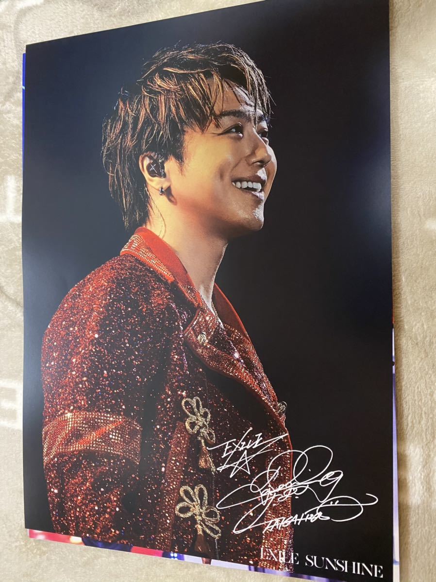 EXILE SUNSHINE 豪華盤 初回生産限定盤 FC限定特典 A4 ソロポスター 直筆サインプリント入り ATSUSHI 勇退前 ラストライブ TAKAHIRO(その他)｜売買された ...