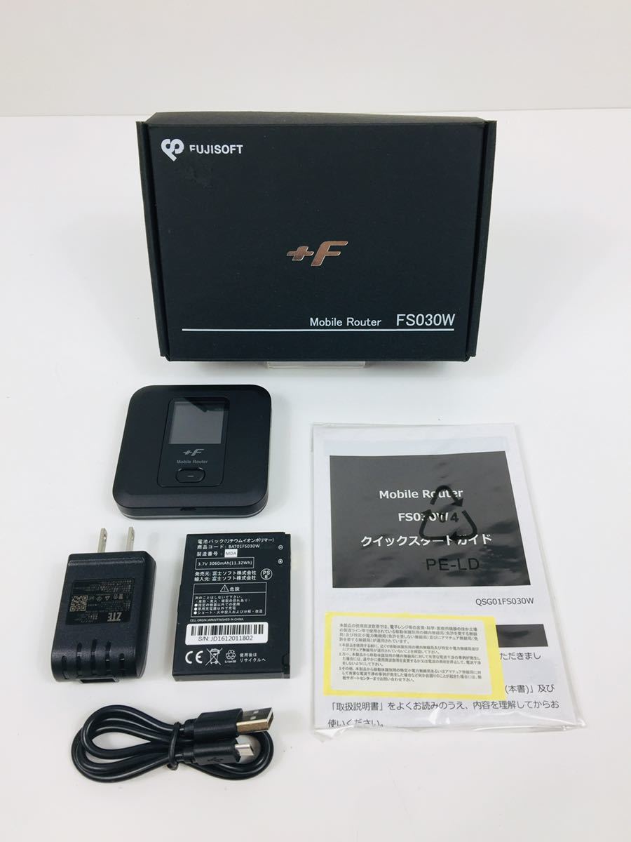 / FUJISOFT 富士ソフト +F Mobile Router モバイルルーター FS030W(ルーター)｜売買されたオークション情報 ...