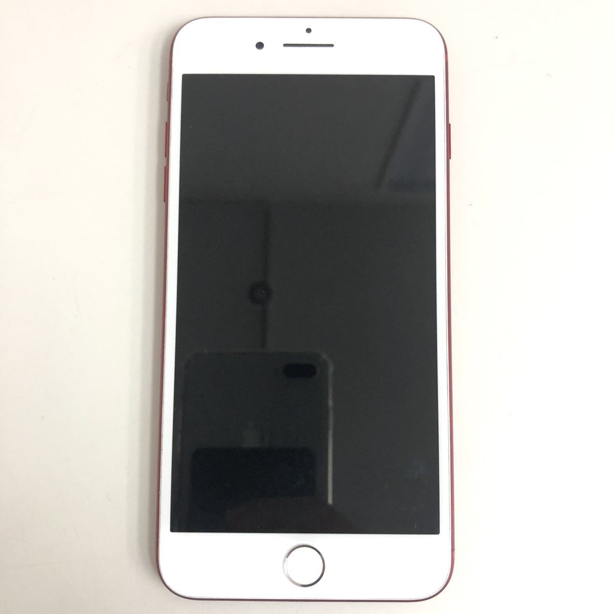 1円 SIMロック解除済み SIMフリー Apple アップル iPhone7plus プラス 256GB au 赤 レッド A1785 NPRE2j/A 利用制限 バッテリー80%(アップル ...