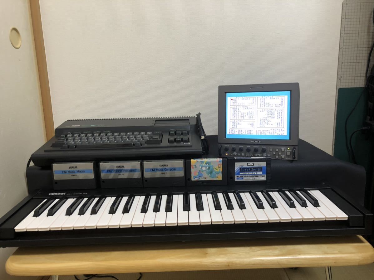 YAMAHA FM SOUND SYNTHESIZER UNIT SFG-01 MUSIC KEYBOARD YK-10 FM MUSIC ...