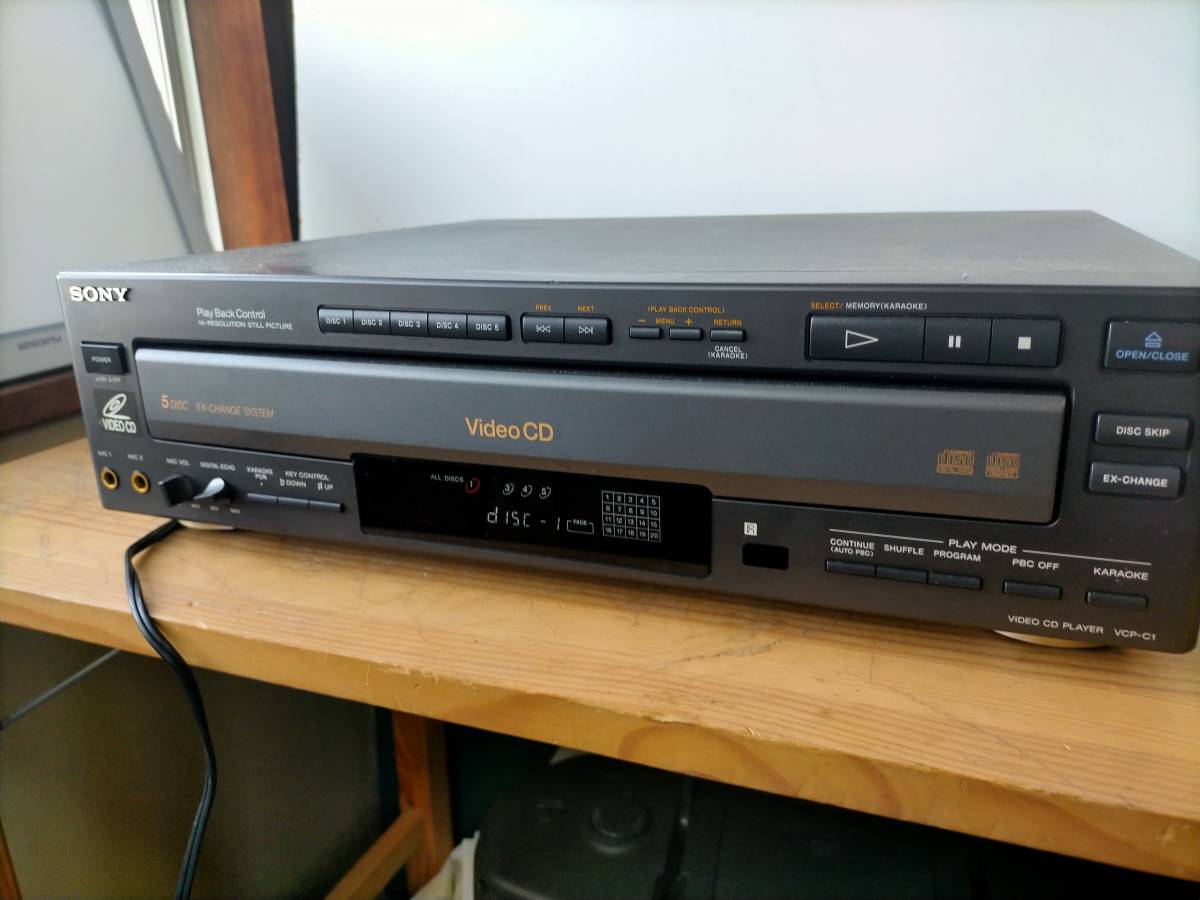 SONY VIDEO CDプレーヤー 5枚CDチェンジャー ルーレット式 VCP-C1 現状品(その他)｜売買されたオークション情報 ...
